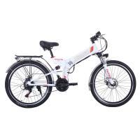 Quality Foldable 48V 10.4AH Electric Bicycle with Aluminium Alloy Frame in Black and for sale