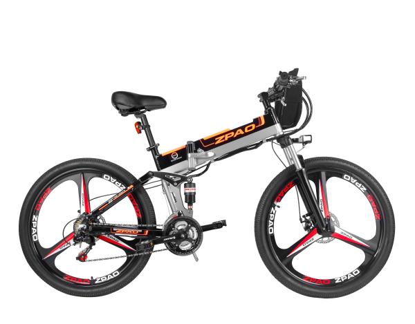 Quality 21 Speed Full Suspension Long Range Folding Electric Bike 26 Inch With Double for sale