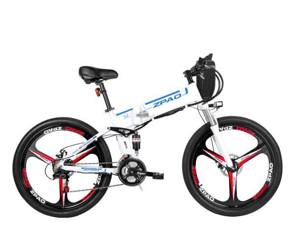 Quality 21 Speed Full Suspension Long Range Folding Electric Bike 26 Inch With Double for sale