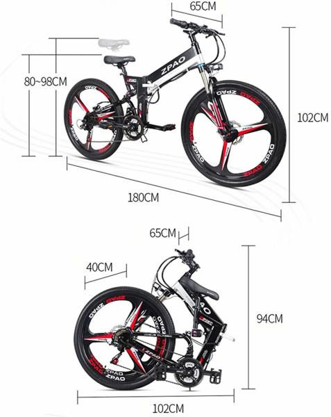 Quality 21 Speed Electric Folding Bike 48V 120Km Long Range 26 Inch Wheel Ebike for sale