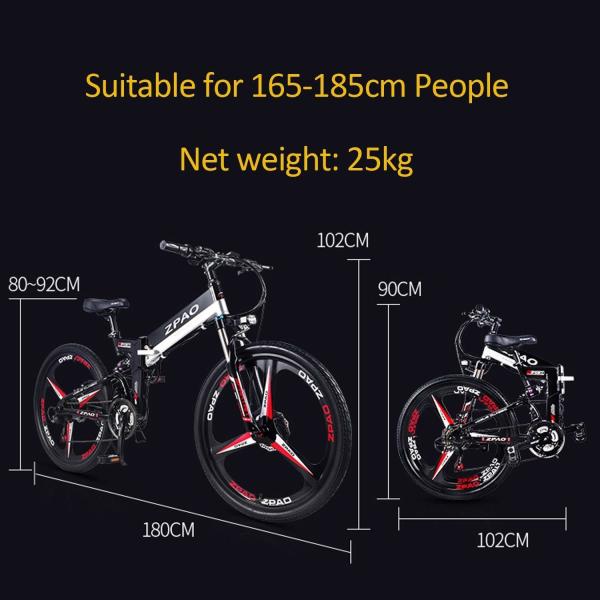Quality 21 Speed Electric Folding Bike 48V 120Km Long Range 26 Inch Wheel Ebike for sale