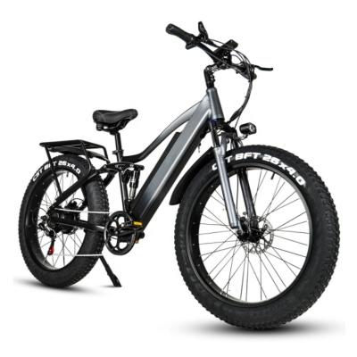 Cina Fat Tire Bici elettrici da montagna per adulti 26 pollici 750W Motore 17Ah batteria al litio in vendita