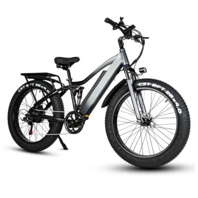 Cina Fat Tire Bici elettrici da montagna per adulti 26 pollici 750W Motore 17Ah batteria al litio in vendita