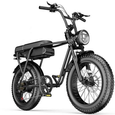 China Maximale snelheid 30-50Km/h schijfrem Elektrische vetband fiets 48V 400W Motor ebike Te koop