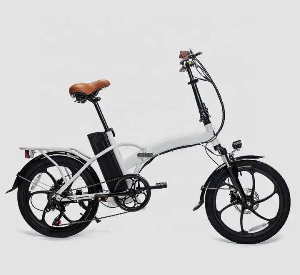 Quality Adult Electric Folding Bike 20 Inch 6 Speed 36V 250W E Bike With LCD Display for sale