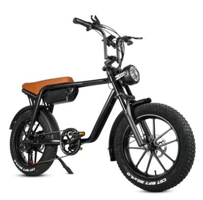 China 750 W vetband elektrische fiets 48 V 17 Ah batterij elektrische fietsen met voorvering Te koop