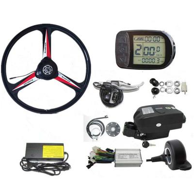 Cina 36V 48V Motor Electric Bicycle Kit Oil Brake 20 Inch 26 Inch Integrated Wheel in vendita