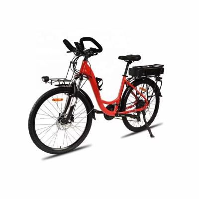 Cina Batteria al litio 700C Electric City Bike 24 velocità 250W Low Step Through Electric Bike in vendita
