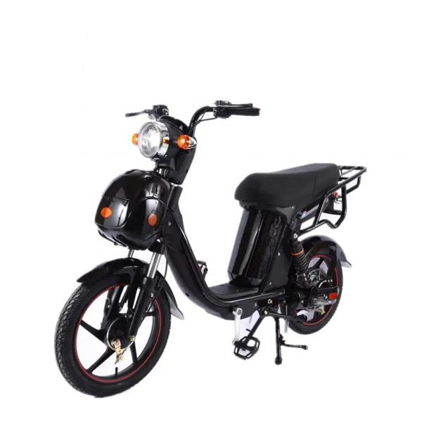 Quality Full Suspension Electric Moped Scooter 48V 500W Front Disk And Rear Drum Brakes for sale