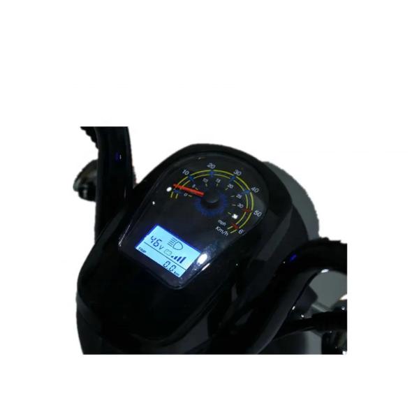 Quality Full Suspension Electric Moped Scooter 48V 500W Front Disk And Rear Drum Brakes for sale