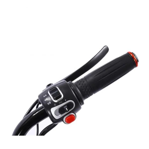 Quality Full Suspension Electric Moped Scooter 48V 500W Front Disk And Rear Drum Brakes for sale