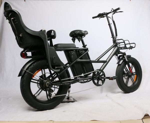 Quality 500W Electric Cargo Bicycle Dual 13Ah Lithium Battery 20 Inch Electric Cargo Fat for sale