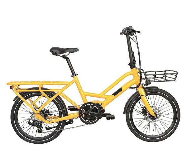 Quality 20 Inch Retro Dual 250W Electric Cargo Bike 7 Speed 36V 7.8Ah Lithium Battery for sale