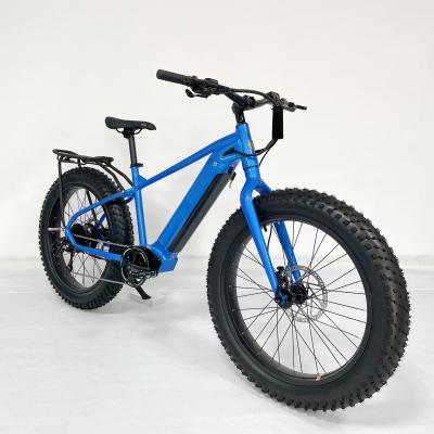 China 48V 17.5Ah 26*4.5 Fat Tire Snow Ebike Electric Mountain Bike 48V 1000W Ebike Hydraulic Disc Brake Ebike Te koop
