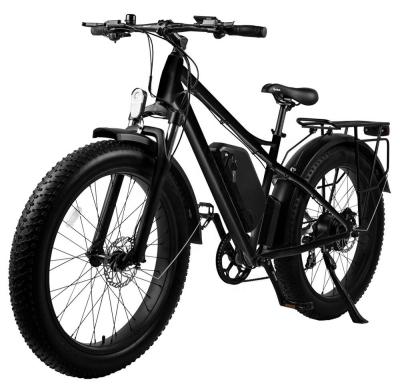 China 26 Inch Fat Tire Electric Mountain Bike Electric Hybrid Bike 60V 500W Long Range Motor Ebike Front Suspension Ebike Te koop