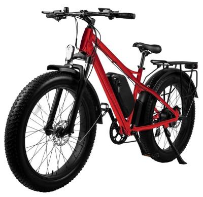 China 26 Inch Fat Tire Electric Mountain Bike Electric Hybrid Bike 60V 500W Long Range Motor Ebike Front Suspension Ebike Te koop