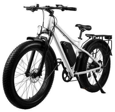 China 26 Inch Fat Tire Electric Mountain Bike Electric Hybrid Bike 60V 500W Long Range Motor Ebike Front Suspension Ebike Te koop