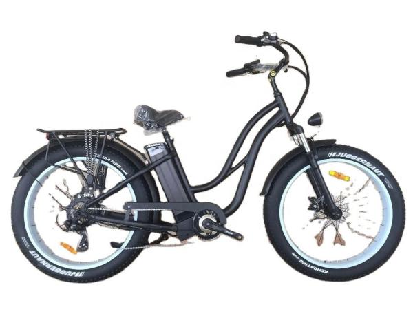 Quality Step Thru Ebike 7 Speed Electric City Bike 48V 500W 750W Electric Bike 26*4.0 Fat Tire Electric Bike For Ladies for sale