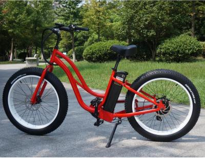 중국 Step Thru Ebike 7 Speed Electric City Bike 48V 500W 750W Electric Bike 26*4.0 Fat Tire Electric Bike For Ladies 판매용