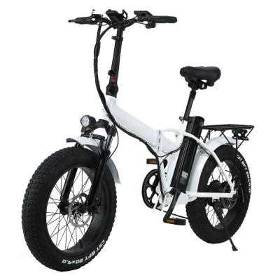 Chine 20 Inch Fat Tire Electric Folding Bike Long Range 500W Motor Ebike 15Ah Ebike Electric City Bike For Adult Electric Bicycle à vendre