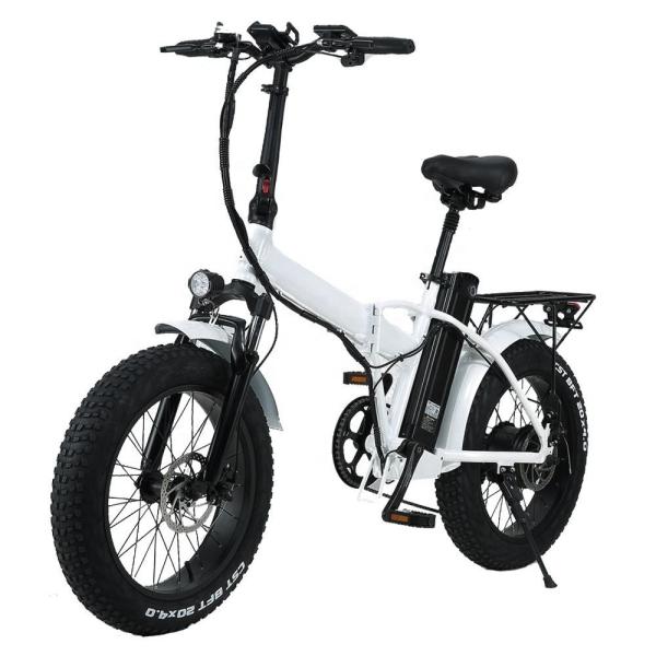 Quality 20 Inch Fat Tire Electric Folding Bike Long Range 500W Motor Ebike 15Ah Ebike Electric City Bike For Adult Electric Bicycle for sale