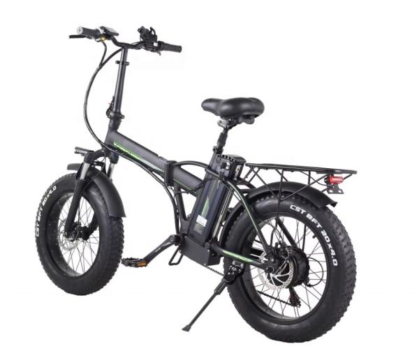 Quality 20 Inch Fat Tire Electric Folding Bike Long Range 500W Motor Ebike 15Ah Ebike for sale