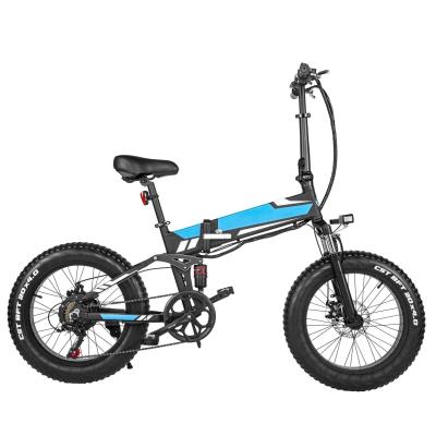 China Electric Folding Bike 20 Inch Fat Tire 500W Motor 12.8Ah Lithium Battery Ebike Electric City Bike For Adult Electric Bicycle for sale
