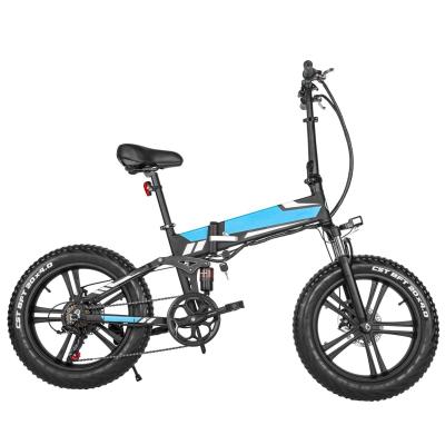 China Electric Folding Bike 20 Inch Fat Tire 500W Motor 12.8Ah Lithium Battery Ebike Electric City Bike For Adult Electric Bicycle for sale