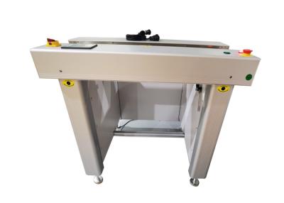 China 0,8 m tot 1 m PCB-inspectietransportband Dual Rail High End met stofkap en LED-licht Te koop