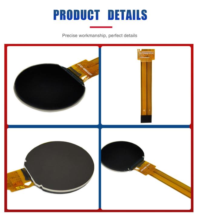 0.99 Inch Circular TFT LCD Module technical diagram