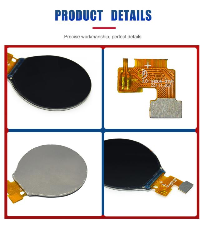 Technical diagram of circular TFT LCD module
