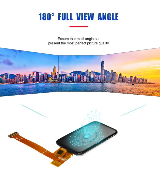 Close-up of TFT LCD screen details