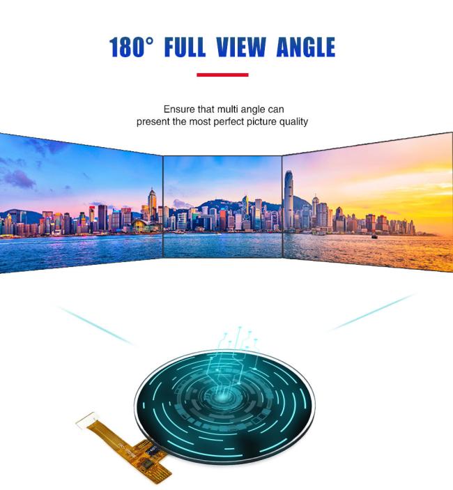 Circular TFT Display side view