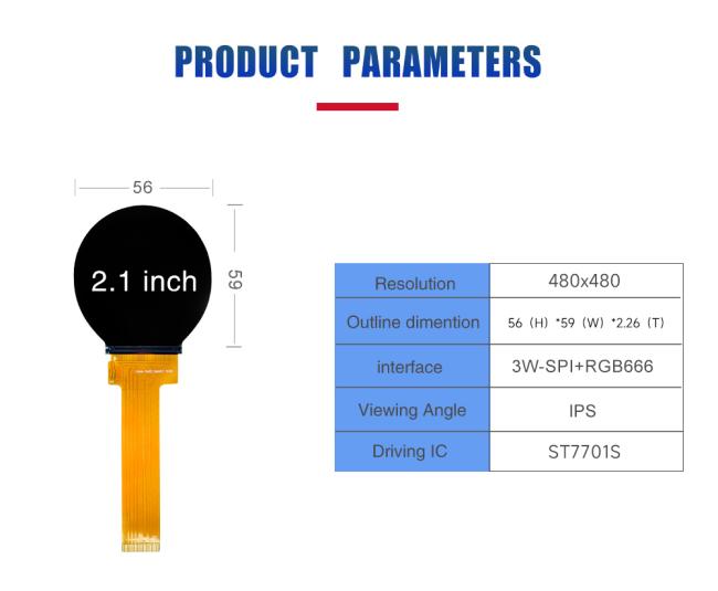 Display module side view