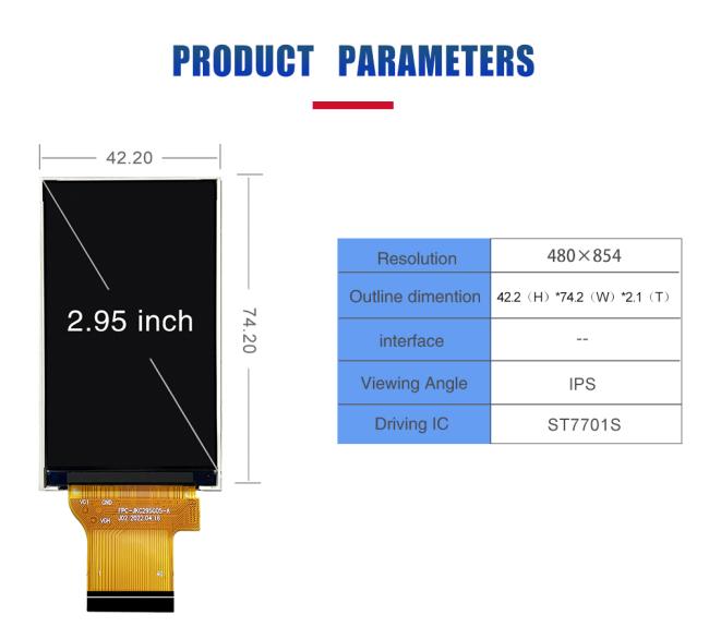 TFT LCD module side view