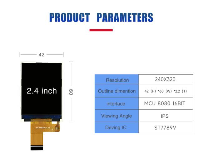 TFT LCD module technical diagram