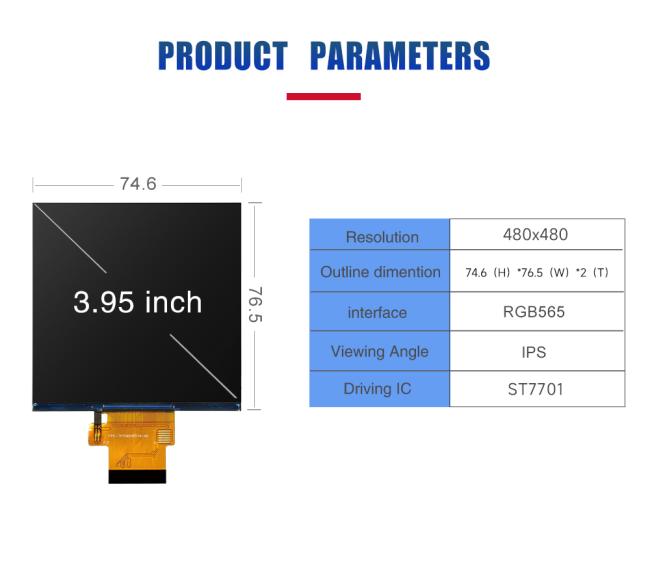 3.95 inch TFT LCD module display sample