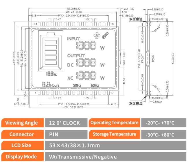 LCD display technical diagram