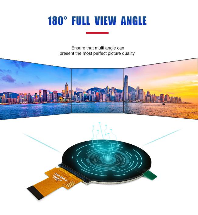 Circular TFT LCD Module close-up