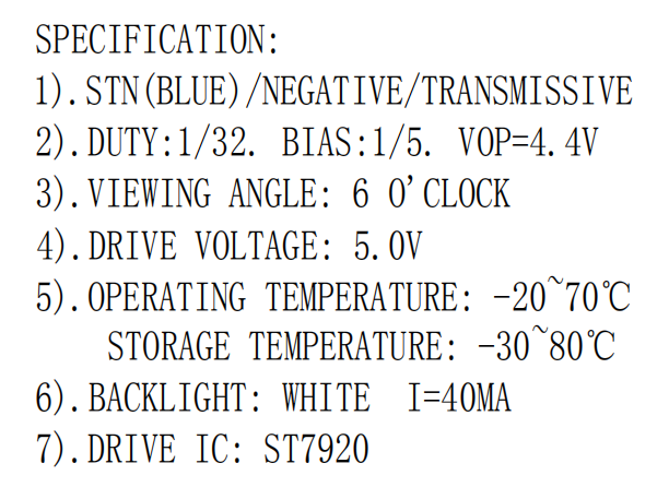 LCD Display Circuit Diagram