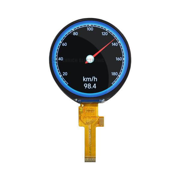 Quality 1.8 Inch Round Tft Screen Round Tft Display QSPI 360x360 Resolution IC ST77916 QSPI for sale