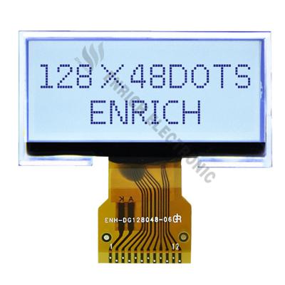 China 128x48 Graphic LCD Display 6 0'Clcok FSTN COG For Industrial Control for sale