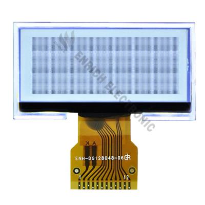 China 128x48 Graphic LCD Display 6 0'Clcok FSTN COG For Industrial Control for sale