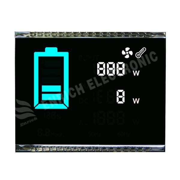 Quality Custom VA Segment LCD Display 1/4 Duty 1/3 Bias 5V for sale
