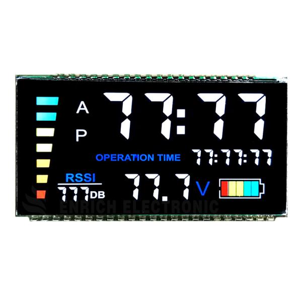 Quality VA Segment LCD Display Monochrome Screen 1/4 Duty 1/3 Bias for sale