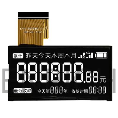 VA Transmissive Negative 7 Segment Lcd Custom Lcd Segment Display OEM ODM Solution