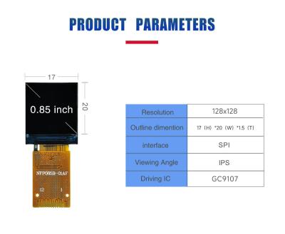 China Small-Sized 0.42 0.85 0.96 Inch TFT LCD Module with SPI Interface and Touch Screen Display for sale