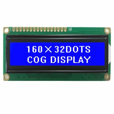 China 160x32 STN Negative/Transmissive Graphic LCD Display Module with ST7920 Drive IC for sale