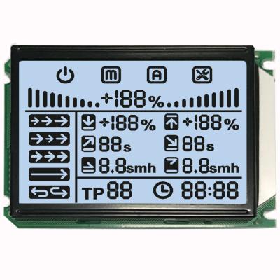 China Color Thermostat Display Custom VA Black Film Segment LCD COG Module Black White Screen for sale