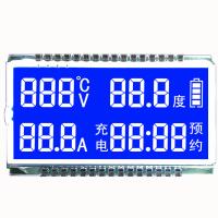 China Charging Pile Controller LCD Blue White HTN Segment Display 5.0V Pin Connection for sale